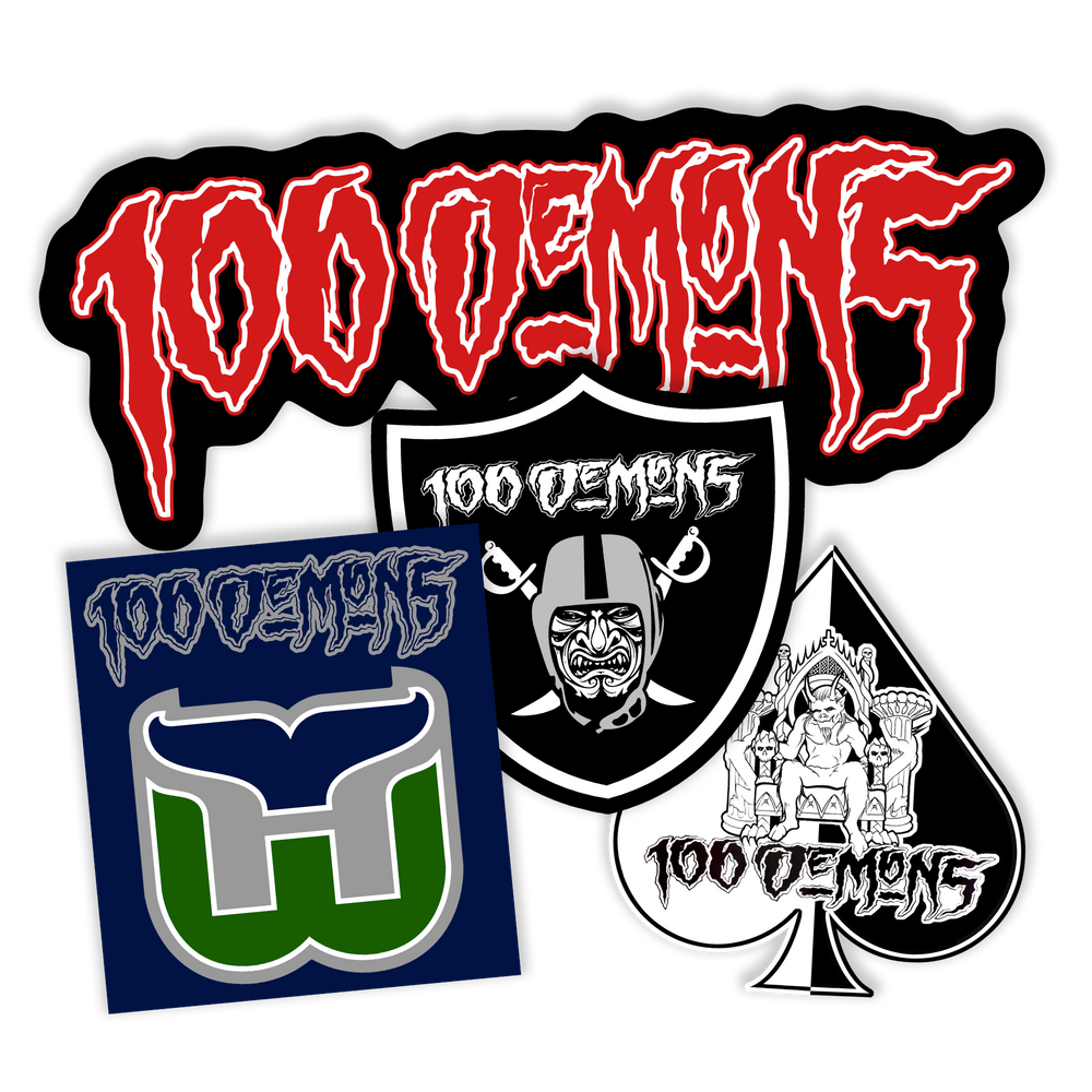 100 Demons - Logo Sticker Pack **PREORDER**